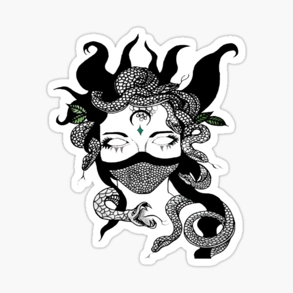 "Medusa" Sticker for Sale by shamallau | Redbubble