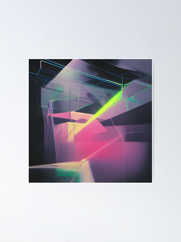 "Futuristic laser" Poster for Sale by ArtisticVlad | Redbubble
