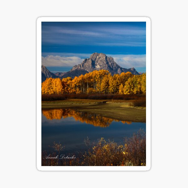 "Grand Teton National Park Oxbow Bend" Sticker for Sale by ...