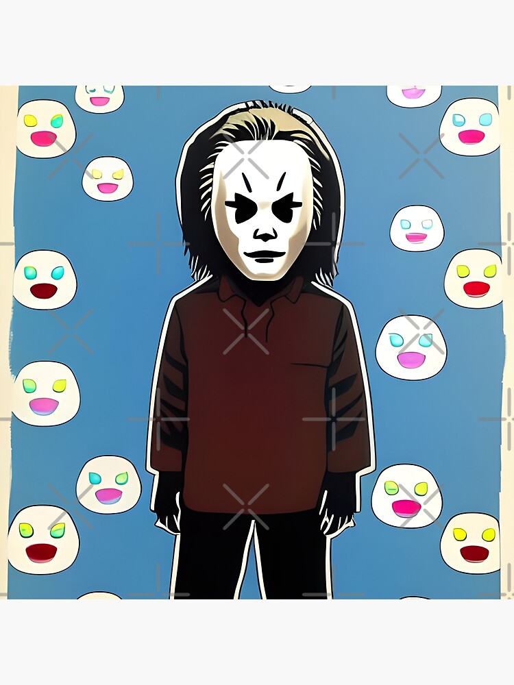 "Japanese Halloween III Cute Serial Killer Mask" Poster for Sale by ...
