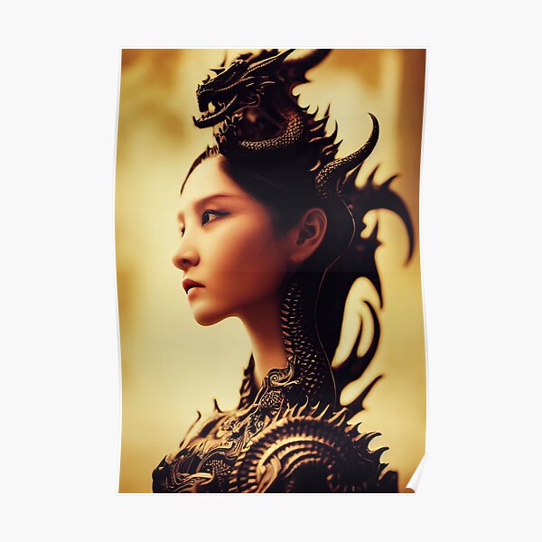 "Dragon Queen Utpalaka" Poster for Sale by OccultDreams | Redbubble