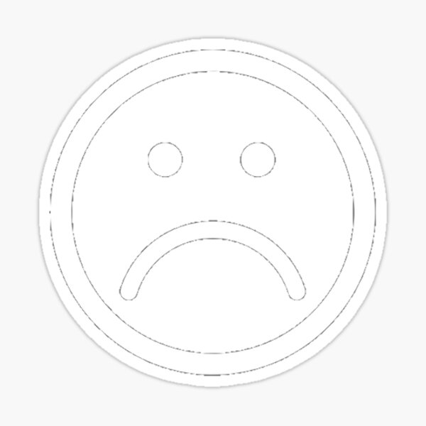 "sad aesthetic meme funny cute." Sticker for Sale by GX-rayan | Redbubble