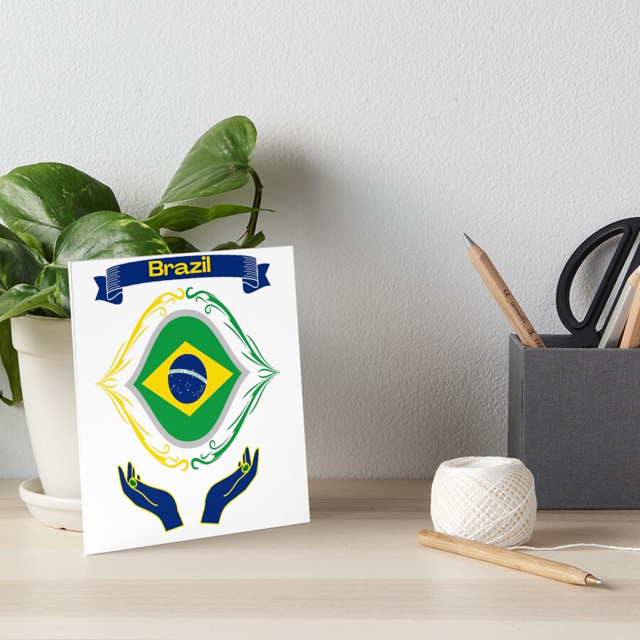 "World Cup Qatar 2022 Brazil" Art Board Print for Sale by Mr-socololo ...