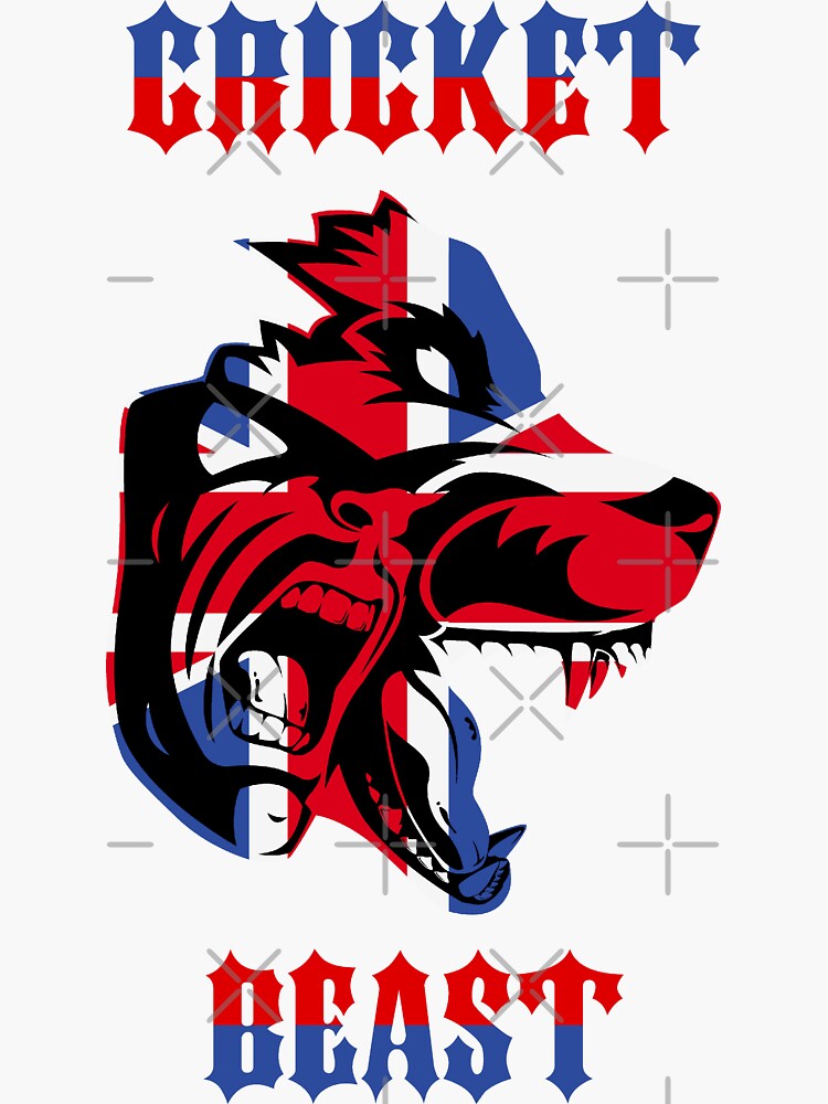 "Cricket United Kingdom Flag UK Flag Great Britain Werewolf Fan Cricket ...