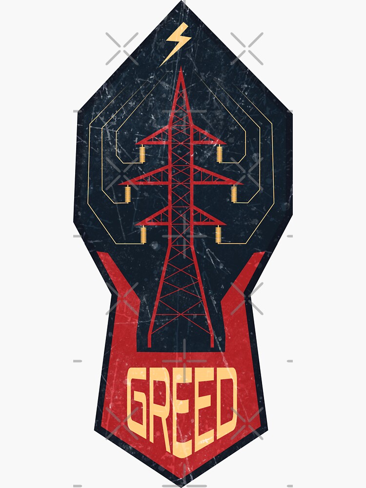 "Electric Greed Car Grid" Sticker for Sale by unihammer | Redbubble