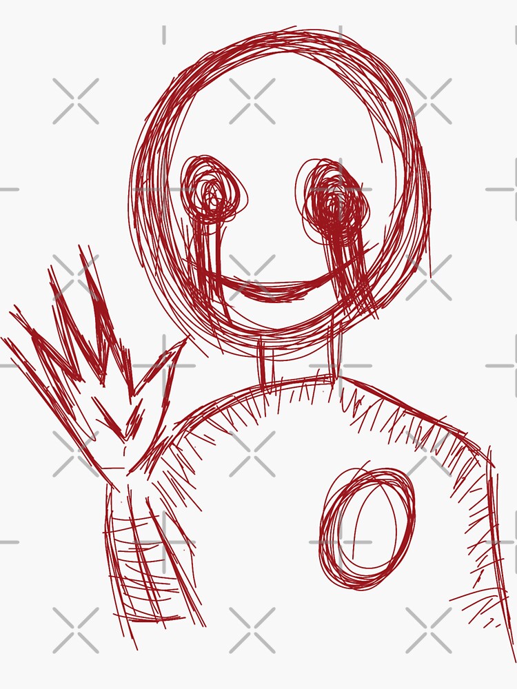 " scary rough smile" Sticker for Sale by cutedream | Redbubble