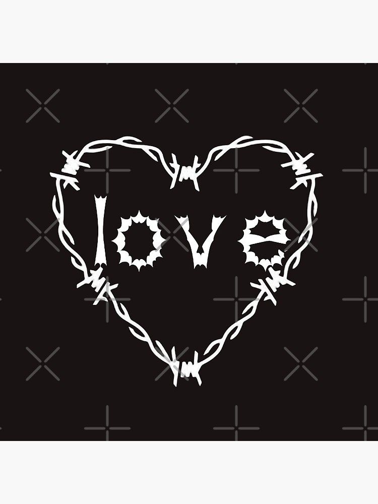 "Barbed Wire Heart Goth,Barb Wire Heart Black Gothic&Goth Girl" Poster for Sale by Sophistical ...