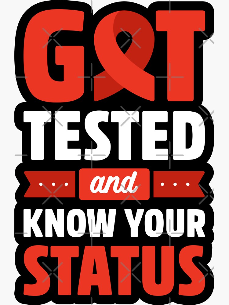 Pegatina «Conozca su estado - Día internacional de la prueba del VIH ...