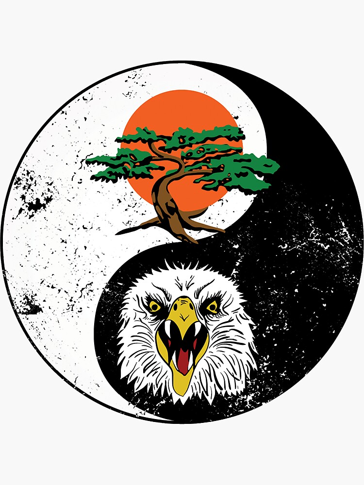 "Miyagi do karate tree logo and Eagle fang karate" Sticker for Sale by ...