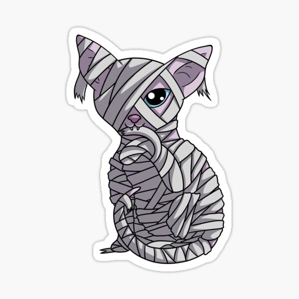 "Mummy Sphynx" Sticker for Sale by DragonsMark | Redbubble