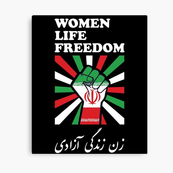 "Rise With The Women Of Iran Women Life Freedom Mahsa Amini" Canvas ...
