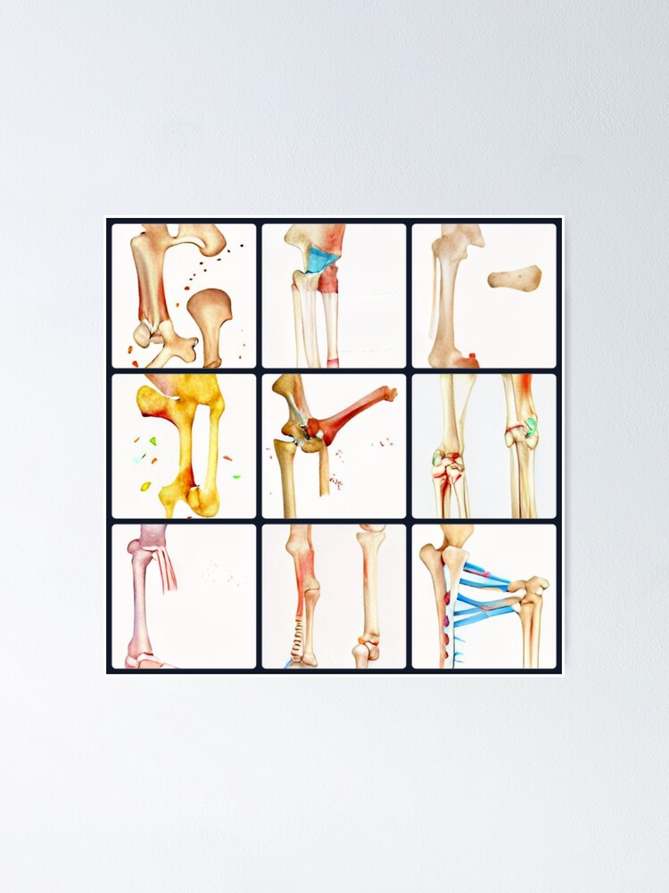 "Bone and Joints Pack" Poster for Sale by CinderPress | Redbubble