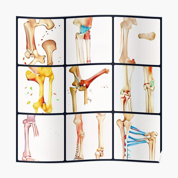 "Bone and Joints Pack" Poster for Sale by CinderPress | Redbubble