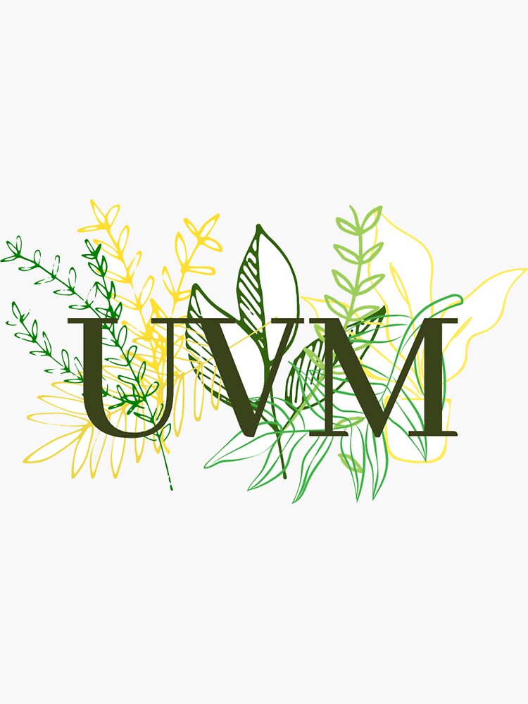 "UVM PLANTS" Sticker for Sale by CAMPUS-MENACE | Redbubble