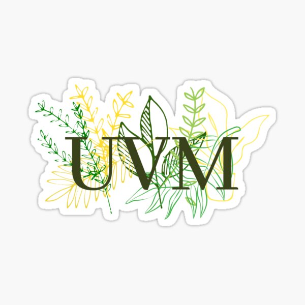 "UVM PLANTS" Sticker for Sale by CAMPUS-MENACE | Redbubble