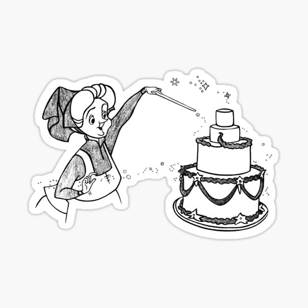 "The cutest fairy godmother" Sticker for Sale by LysaKarell | Redbubble