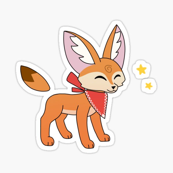 "Fennec Fox" Sticker for Sale by Silent0Forest | Redbubble