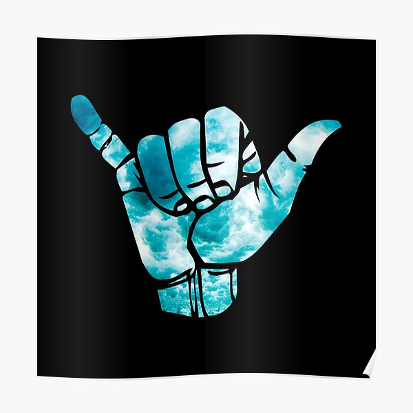 "Shaka Design" Poster by warddt | Redbubble