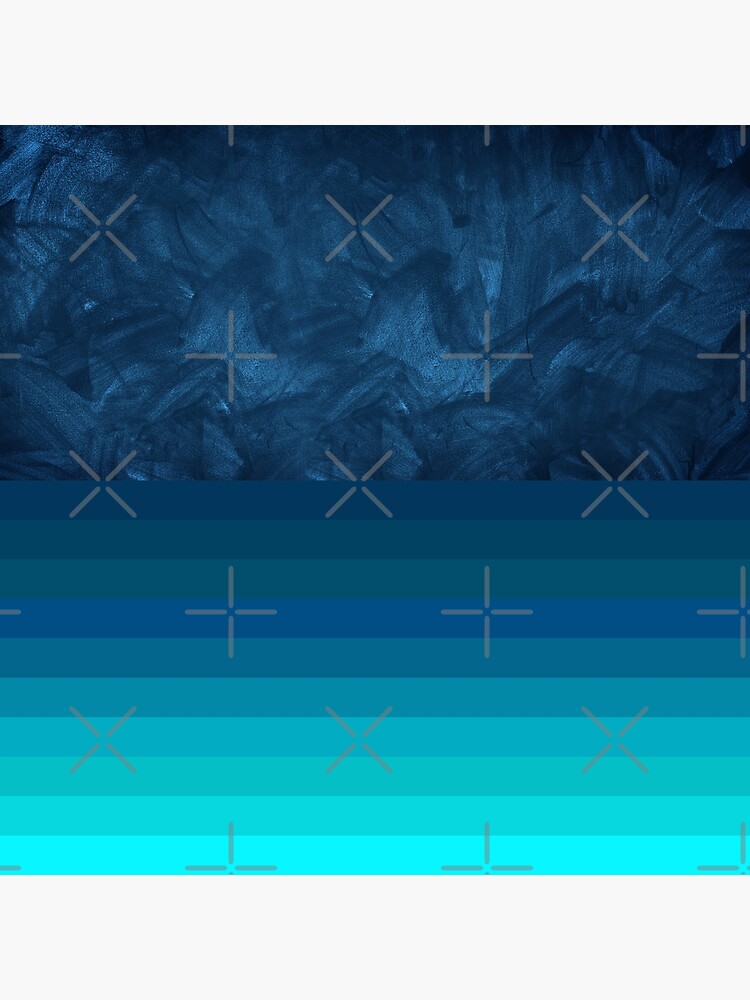 "Squall In The Distance Blue Ocean Waves Ombre Brushed 2022 - Redbubble" Poster for Sale by ...