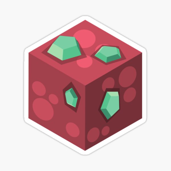 "Blue Diamond Minecraft Cube" Sticker for Sale by BridieRitchi | Redbubble