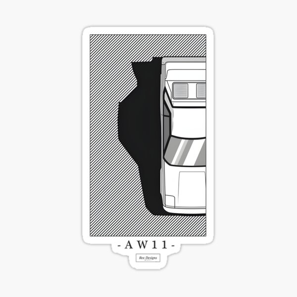 "Toyota MR2 AW11 Essential " Sticker for Sale by zdisaiionw | Redbubble