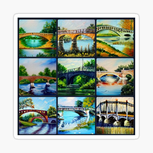 "Bridges Pack " Sticker for Sale by CinderPress | Redbubble