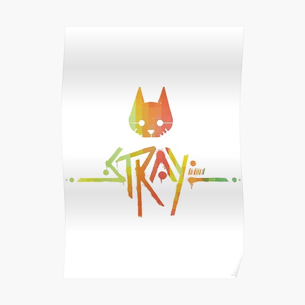 "Neon Lights Stray Videogame Logo" Poster for Sale by Aralia27 | Redbubble