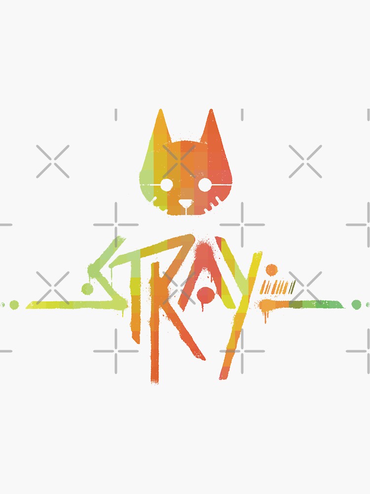 "Neon Lights Stray Videogame Logo" Sticker for Sale by Aralia27 | Redbubble