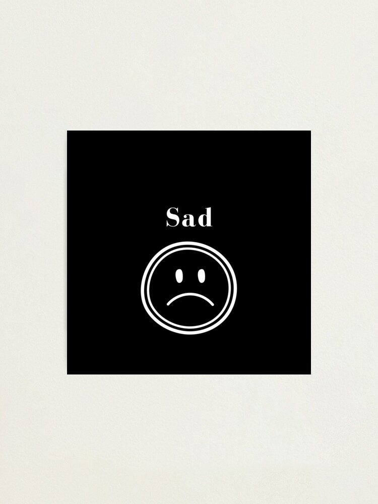 "Sad emoji sticker - sad" Photographic Print for Sale by VipMark ...