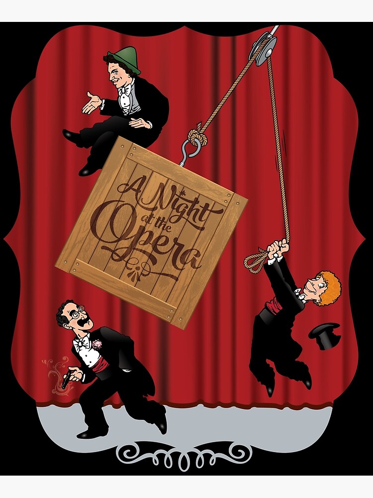 "A Night at the Opera Cartoon" Greeting Card for Sale by SpruceTavern ...