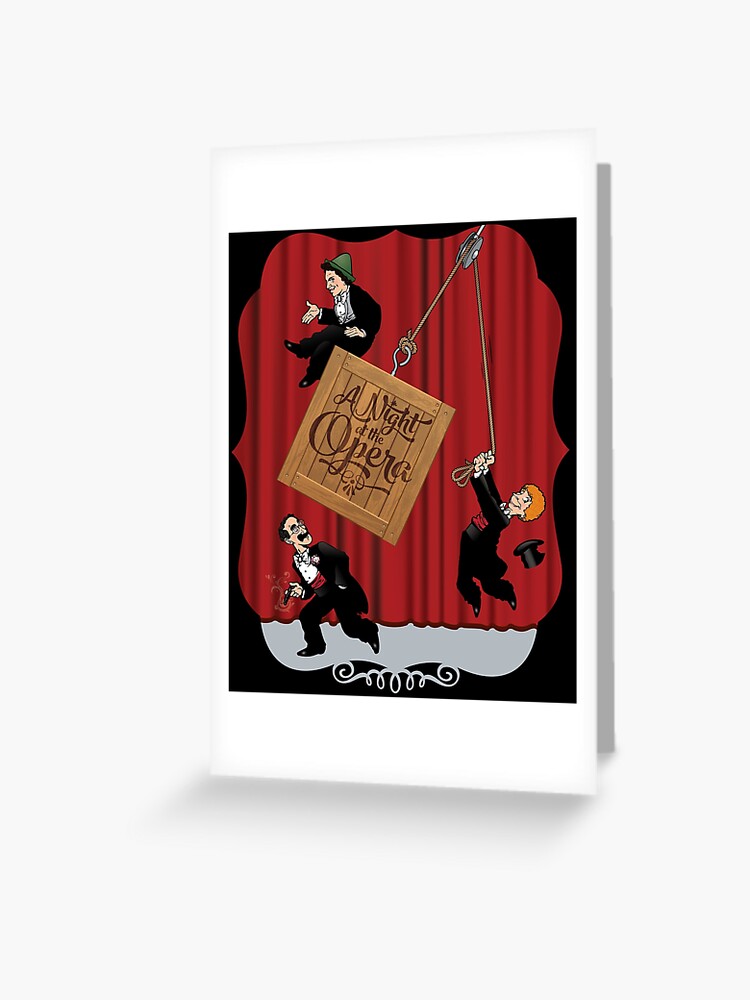 "A Night at the Opera Cartoon" Greeting Card for Sale by SpruceTavern ...