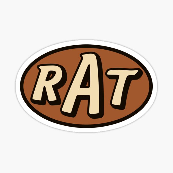 "RAT - solid" Sticker for Sale by hotrodz | Redbubble