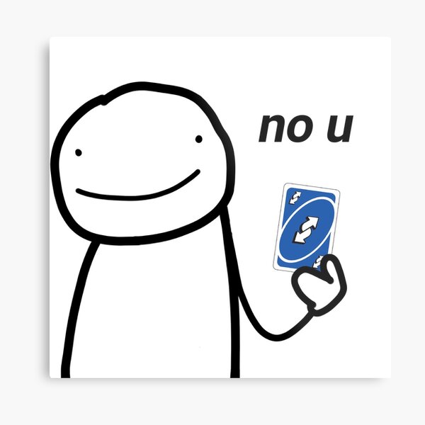"no u UNO reverse card dream meme" Metal Print for Sale by BestQuest ...