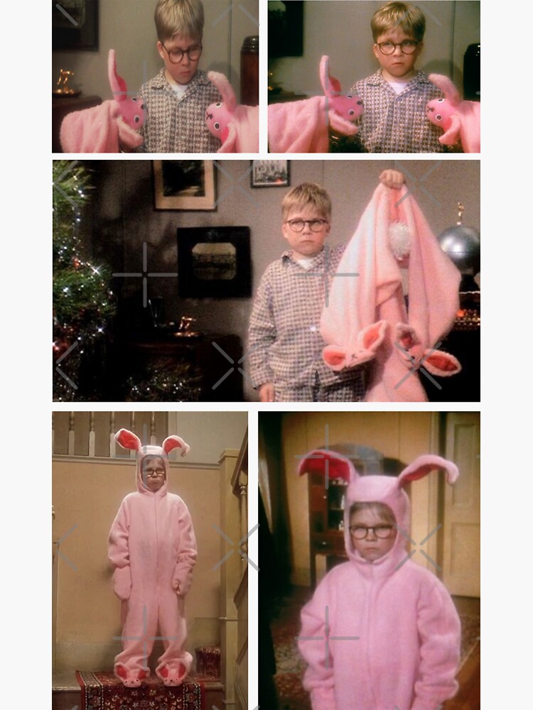 A Christmas Story Ralphie Bunny Suit Photos Sticker For Sale By Atnipminiumk Redbubble