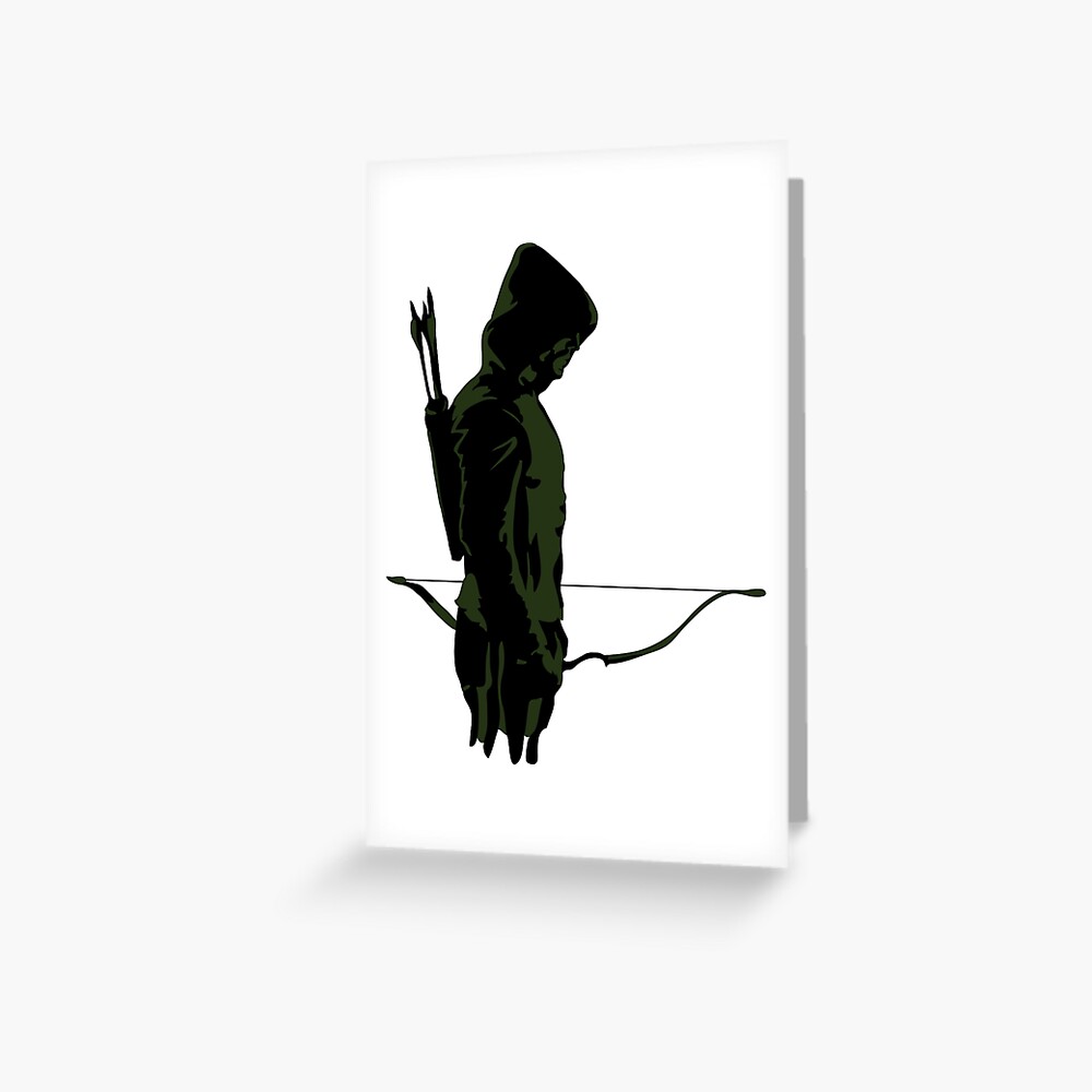 "Green Archer with Arrow" Greeting Card for Sale by jessannjo | Redbubble