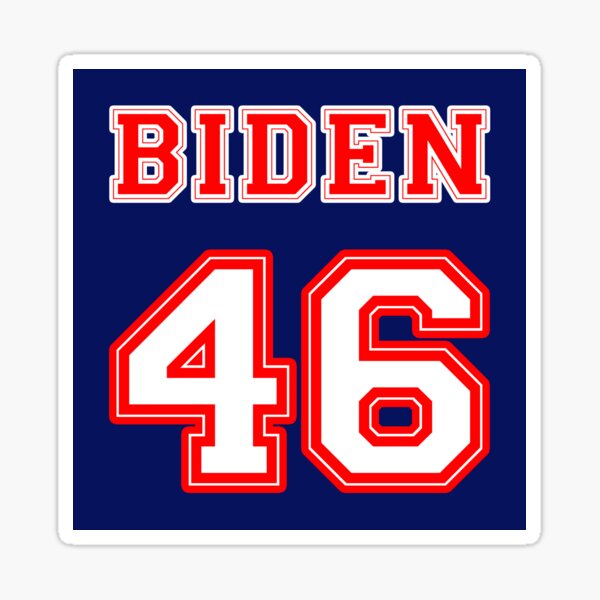 "Biden 46" Sticker for Sale by Thelittlelord | Redbubble