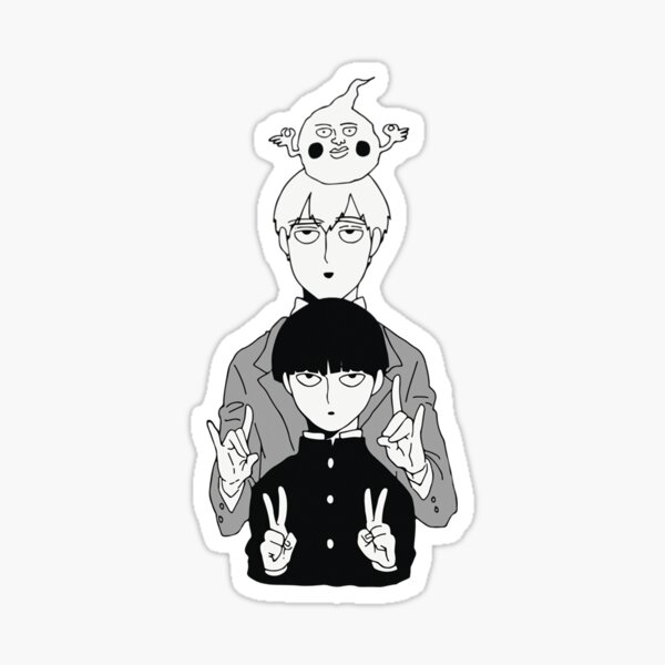"shigeo reigen dimple mob psycho" Sticker for Sale by FranckGerard ...