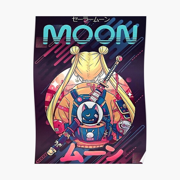 "Sailor Moon Cyberpunk" Poster for Sale by marvinblumer | Redbubble