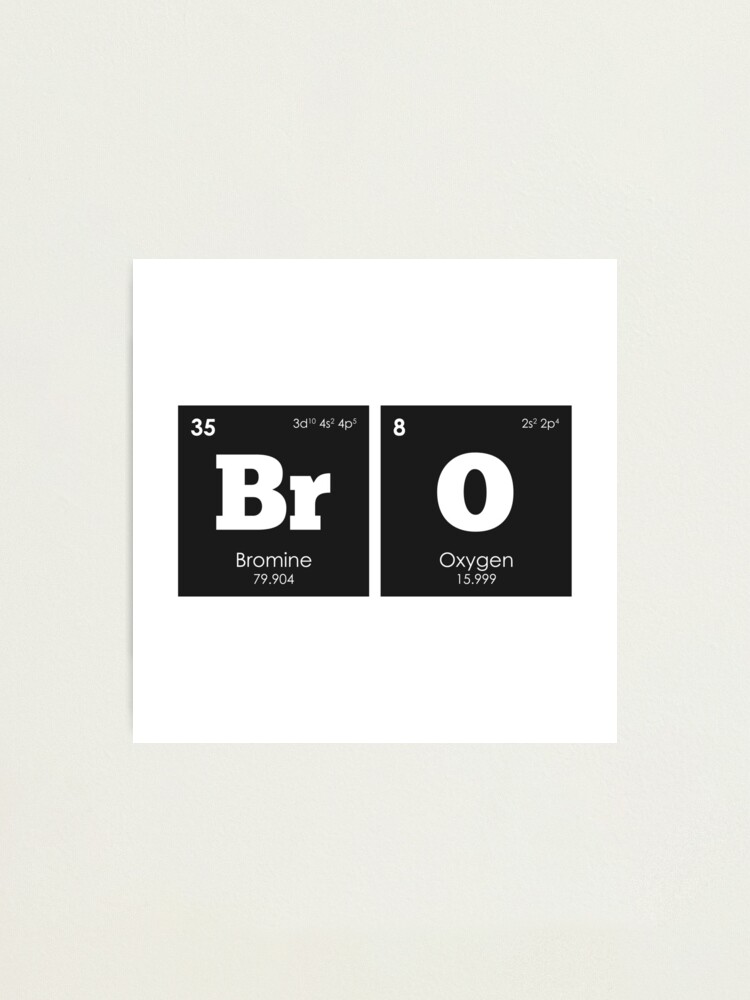 "Chemistry - Periodic Table Elements: Bro" Photographic Print for Sale ...
