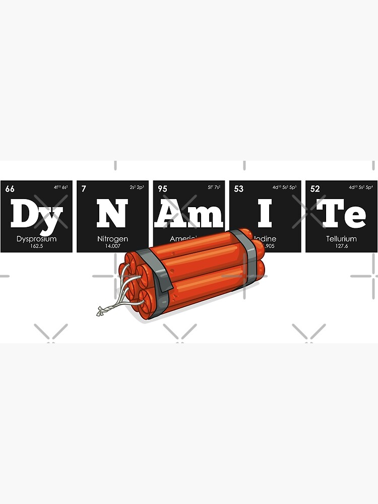 "Chemistry - Periodic Table Elements: Dynamite" Art Print by ...