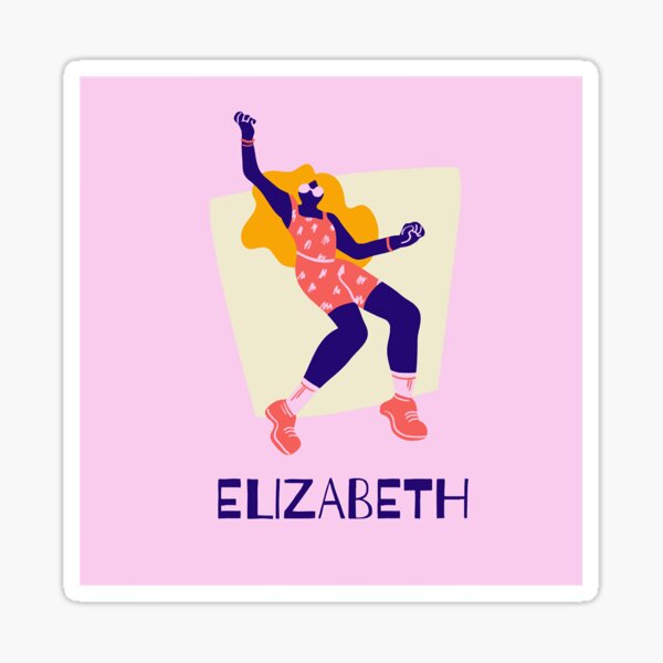 "Elizabeth " Sticker for Sale by JoshuaRod37677 | Redbubble