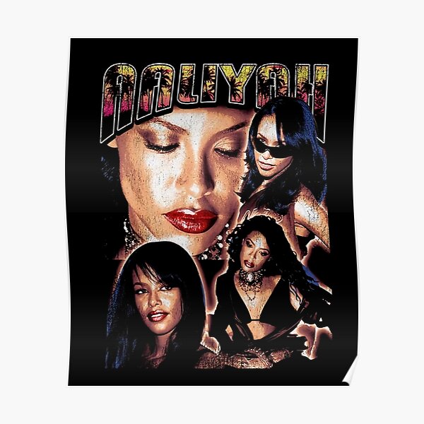 "Aaliyah Photo Collage" Poster for Sale by porrashilkd | Redbubble