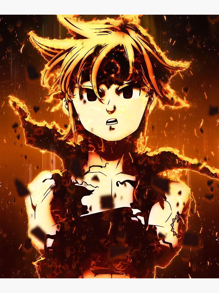 The Seven Deadly Sins Meliodas Sticker For Sale By Chetterubyzans