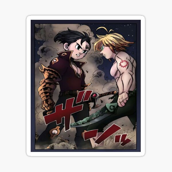 "the seven deadly sins meliodas brother" Sticker for Sale by ...