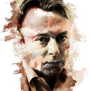 "Paint-Stroked Portrait of Activist, Christopher "Hitch" Hitchens" Art ...