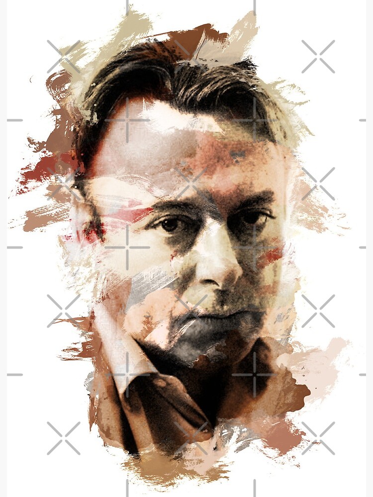 "Paint-Stroked Portrait of Activist, Christopher "Hitch" Hitchens" Art ...