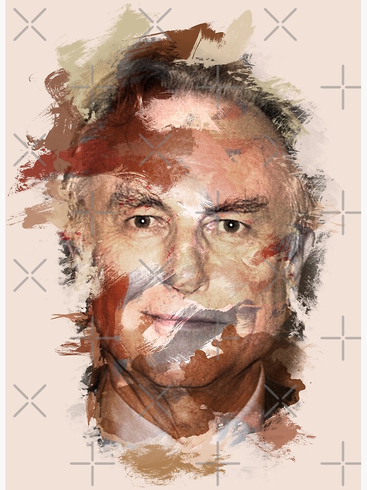 Paint-Stroked Portrait of Evolutionary Biologist, Richard Dawkins ...
