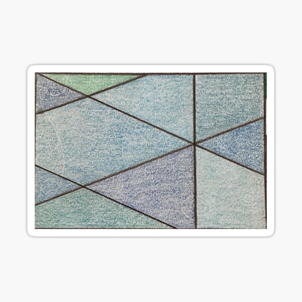 "Shades of Blue" Sticker for Sale by Purple-Thistle | Redbubble