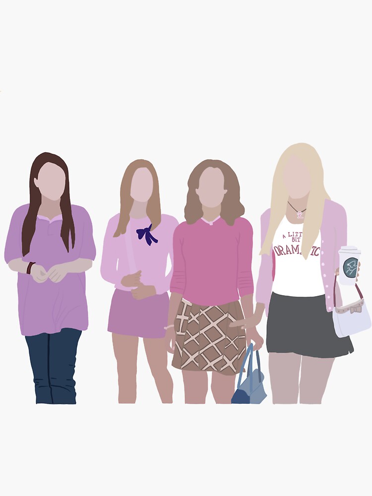"Mean Girls" Sticker for Sale by DECAsArt | Redbubble