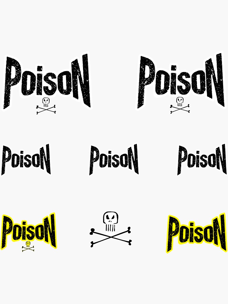 "Poison title alone From the bottle" Sticker for Sale by SimonSay ...